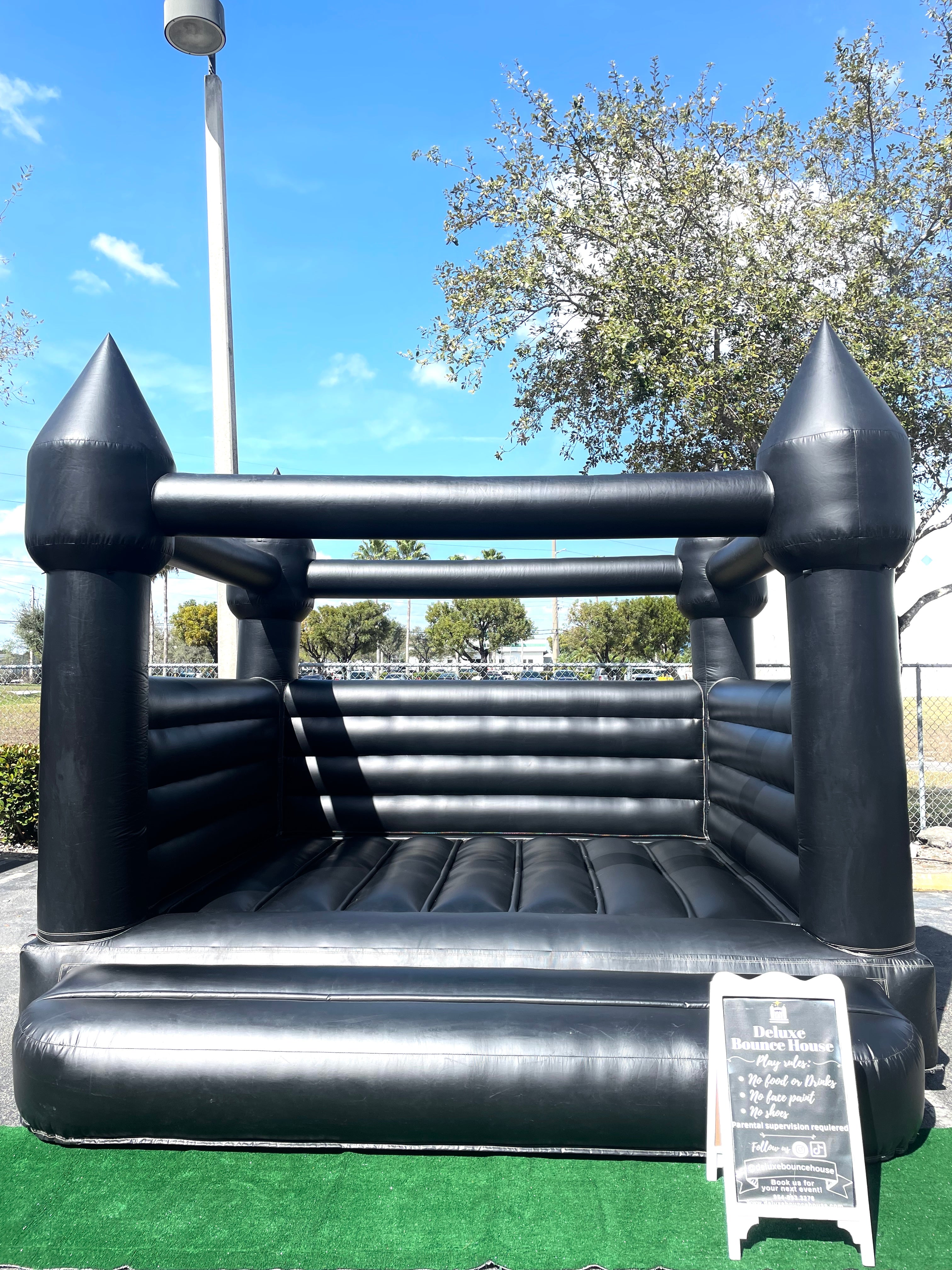 Black Bounce House - BOOK NOW / DELIVERY MIAMI AND BROWARD – Deluxe ...