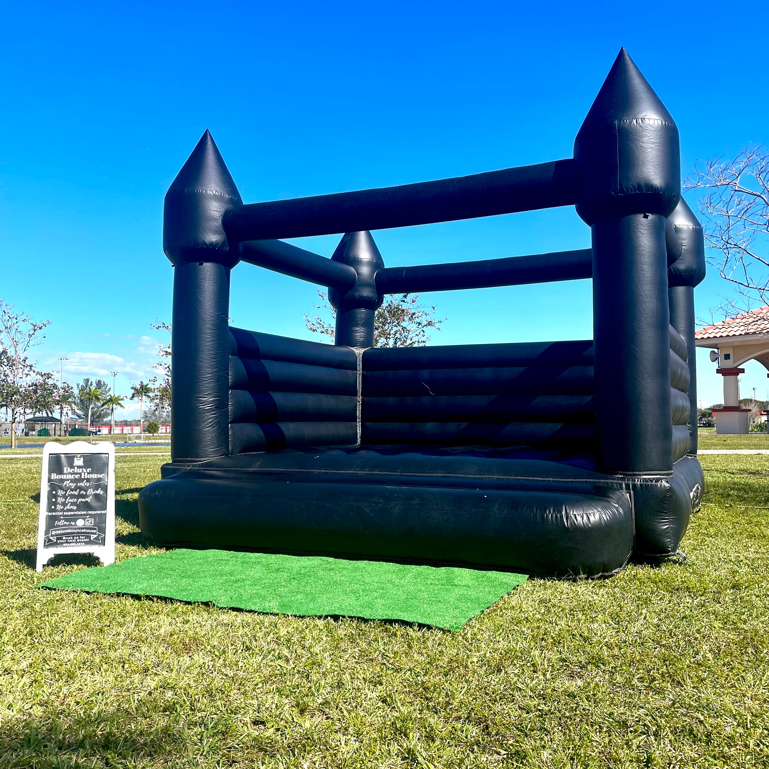 Black Bounce House - BOOK NOW / DELIVERY MIAMI AND BROWARD – Deluxe ...