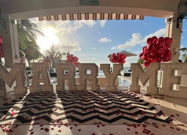 MARRY ME - Marquee Letters Rental - Valentine's Day – Deluxe Bounce House